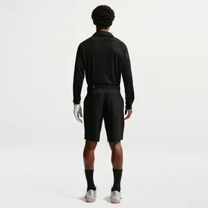 Nike Par Dri-fit Long-sleeve Logo Golf Polo - Black