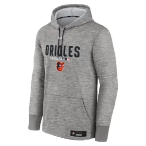 Nike Baltimore Orioles Authentic Collection Therma Mlb Pullover Hoodie - Grey