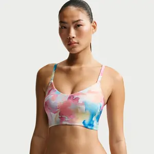 Nike Swim V-neck Midkini - Pink