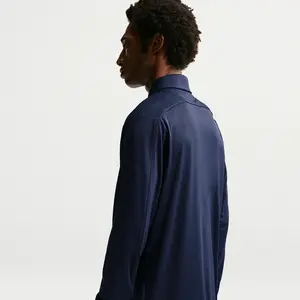 Nike Par Dri-fit Long-sleeve Logo Golf Polo - Blue