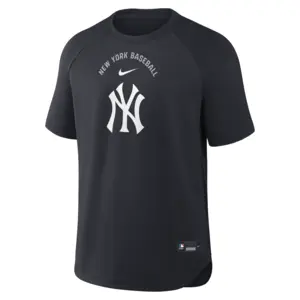 Nike New York Yankees Authentic Collection Batting Practice Pregame Mlb Top - Blue