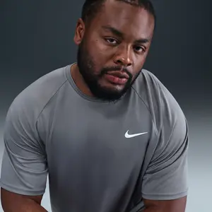 Nike Hydroguard Essential Dri-fit Uv Short Sleeve Top - Grey