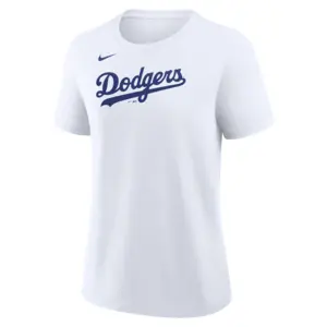 Nike Los Angeles Dodgers Wordmark Mlb T-shirt - White