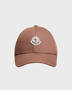 Moncler Gabardine Baseball Cap - Brown