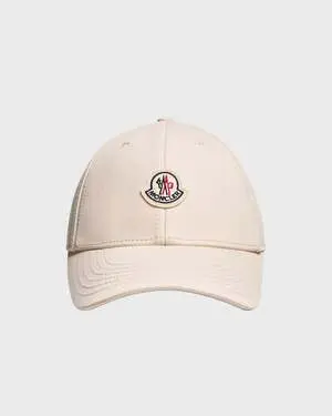 Moncler Gabardine Baseball Cap - Ivory
