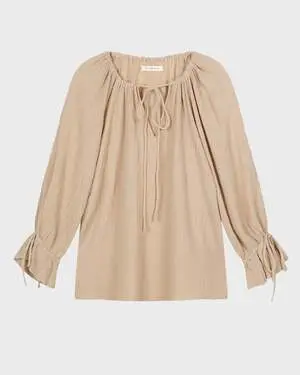 BY MALENE BIRGER Blouse Rose Weave - Sand