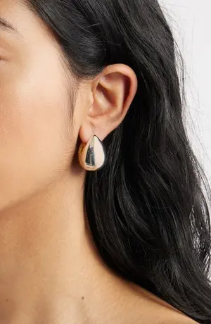 Nordstrom Polished Teardrop Huggie Earrings