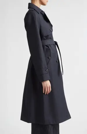 Eleventy Double-breasted Water-resistant Trench Coat