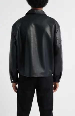 SANTO STUDIO Faux Leather Jacket