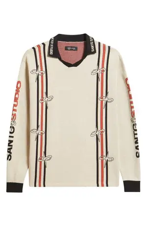 SANTO STUDIO Flying Logo Soccer Sweater