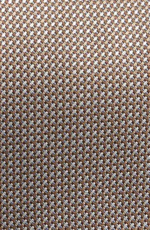 David Donahue Jacquard Silk Neck Tie - Cocoa
