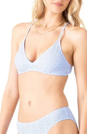 Roxy Open Stitch Strappy Athletic Triangle Bikini Top