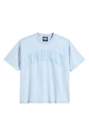 MARKET Arc Logo Appliqué T-shirt - Blue