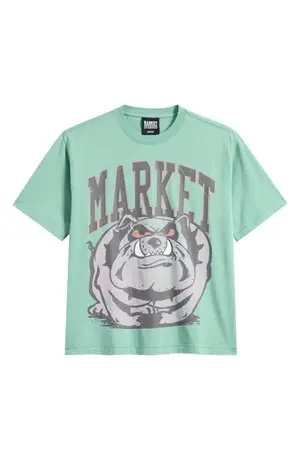 MARKET Angry Bulldog Graphic T-shirt