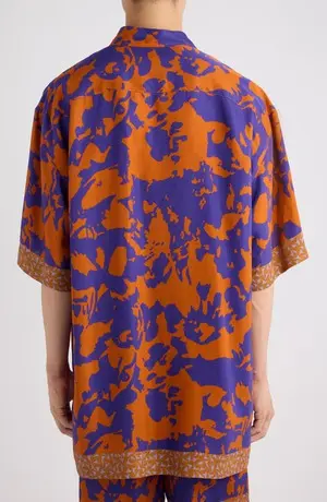 Dries Van Noten Cassidy Short Sleeve Button-up Shirt