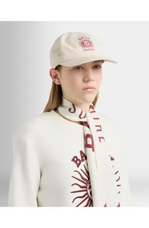 Bally Baseball Hat In Cotton With The Sourire - White