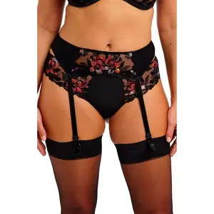Fantasie Magdalena Embroidered Garter Belt - Noir