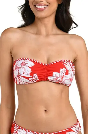 La Blanca Mariner Bandeau Bikini Top - Ruby