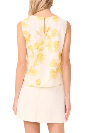 Vince Camuto Printed Sleeveless Top