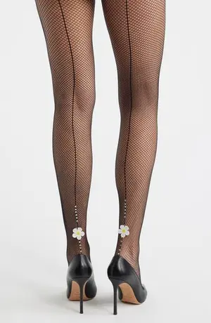 HIGH HEEL JUNGLE Daisy Crystal Fishnet Tights