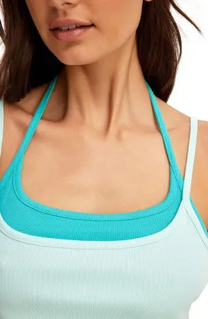 BODY Double Layer Cami - Hazy Mint  Aqua Dream