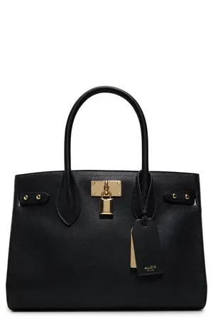 Aldo Jackie Faux Leather Tote - Black