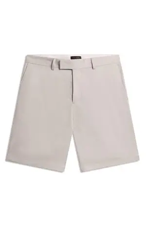 Ted Baker London Slim-fit Stretch-cotton Chino Shorts - Lt-grey