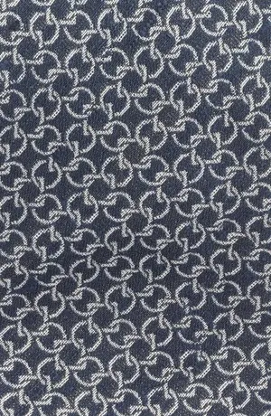 JACK VICTOR Meighen Link Pattern Silk Jacquard Tie