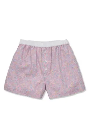 PETITE PLUME Cotton Pajama Shorts - Pink