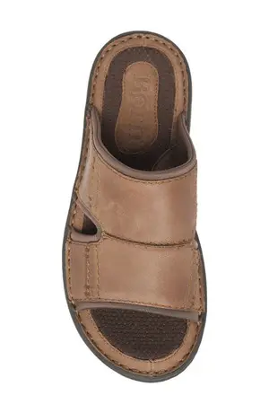 BØRN Maldon Slide Sandal - Light Brown Nubuck