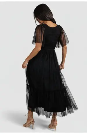 BALTIC BØRN Smocked Tulle Dress