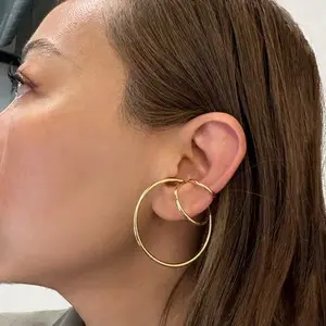 OUTOFOFFICE Modern Dome Ear Cuff