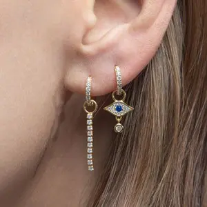 OUTOFOFFICE Multi Pavé Earring Charm - Gold