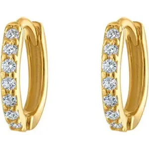 OUTOFOFFICE Eight Mm Huggie Hoop Earring - Gold