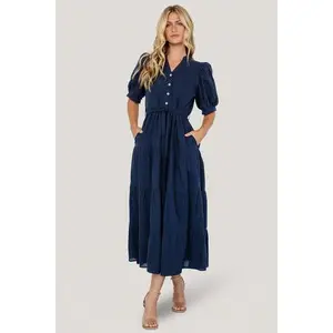 BALTIC BORN Camille Maxi Dress - Navy