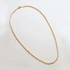 OUTOFOFFICE Demi Fine Paper Clip Chain Necklace - Gold