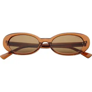 FREYRS EYEWEAR Mimi Small Oval Sunglasses Brown/ Green/ Tortoise/brown