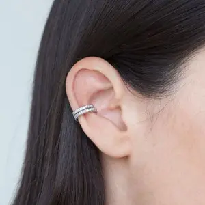 OUTOFOFFICE Double Pavé Ear Cuff