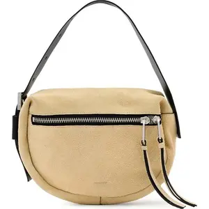 ALLSAINTS Mini Noemie Suede Shoulder Bag - Sahara White