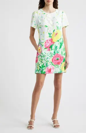 Lilly Pulitzer® Edita Floral Shift Dress - Multi Poppy Party