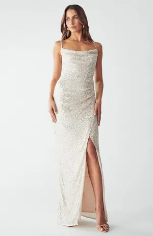 BWLDR Indy Dress - Champagne Sequin