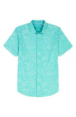 Robert Graham Hudson Short Sleeve Button-up Shirt - Mint