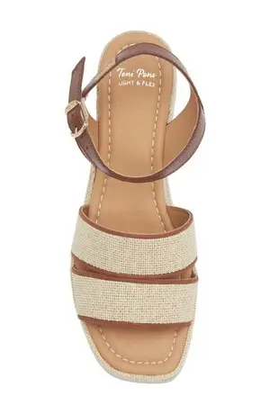 TONI PONS Aura Espadrille Wedge Sandal - Natural