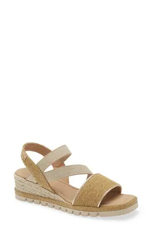 TONI PONS Oasis Slingback Wedge Sandal - Ocre