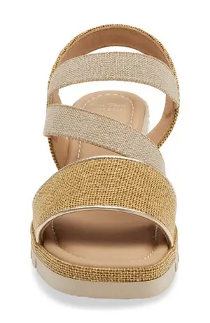 TONI PONS Oasis Slingback Wedge Sandal - Ocre
