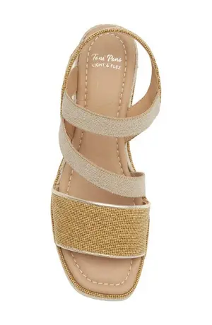 TONI PONS Oasis Slingback Wedge Sandal - Ocre