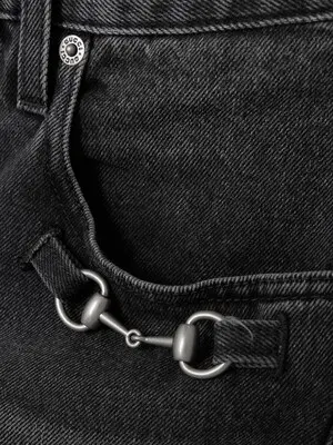 Gucci Horsebit-detailed Low-rise Bootcut Jeans