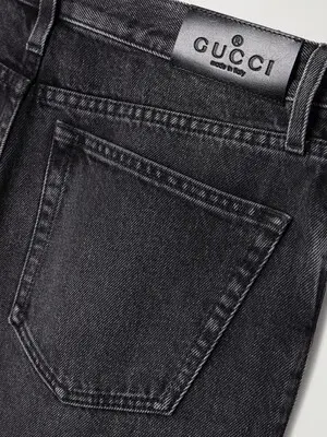 Gucci Horsebit-detailed Low-rise Bootcut Jeans