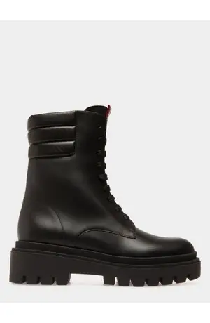 Bally Bootie In Calf Leather Lined With Goat Leather - Black