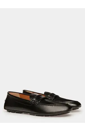 Bally Kerbs Driver In Buffalo Leather